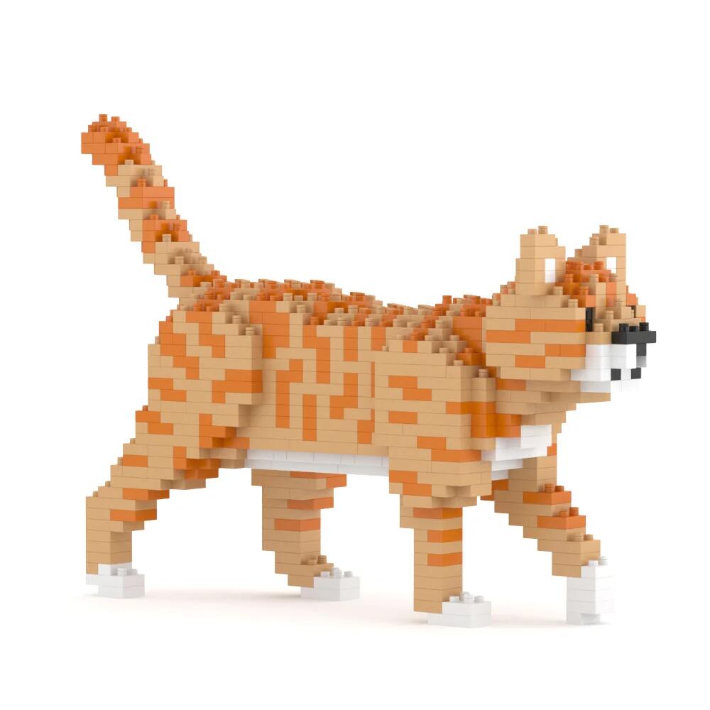 JEKCA（ジェッカ）ブロック 「トラ猫 ST19CM02」ミニサイズ JEKCA（ジェッカ）ブロックのミニサイズシリーズ。 従来モデルよりもピース数を抑えた設計で、初めての方でも気軽にチャレンジできるエントリーモデルです。 完成後はインテ...