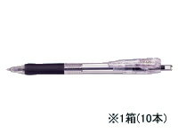 【仕様】●ボール径：0．5mm●インク色：黒●油性●ノック式●長さ：143mm●注文単位：1箱（10本）●厚めのものにもはさめるバインダークリップ付き。【検索用キーワード】ボールペン　油性ボールペン　ノック式　ZEBRA　ノック式ボールペン...