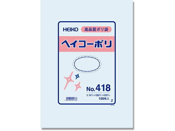 【仕様】●入数：100枚●サイズ：縦530×横380mm●厚み：0．04mm●材質：LDPE●やや厚めのポリ袋です●取出口ミシン目入【備考】※メーカーの都合により、パッケージ・仕様等は予告なく変更になる場合がございます。【検索用キーワード】...