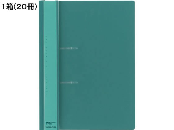 【商品説明】とじ足をガイドに差し込むだけで簡単にとじることができます。表紙が片面透明なので、一枚目の書類を表紙タイトルにできます。【仕様】●色：裏表紙／緑●サイズ：A4タテ●外寸法：縦305×横227mm●背幅：5〜17mm●とじ厚：10m...