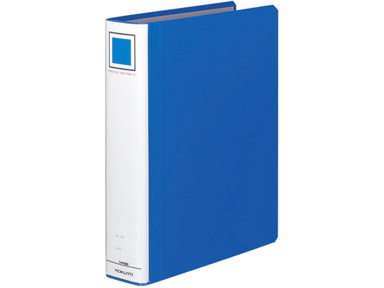 【商品説明】・スリム設計のとじ具の採用で棚内の収納効率アップ【仕様】●片開き●色：青●サイズ：A4タテ●外寸法：縦307×横242mm●背幅：65mm●とじ厚：50mm●収容枚数：500枚●穴間隔：80mmピッチ●背見出し紙差替え可能●カラ...