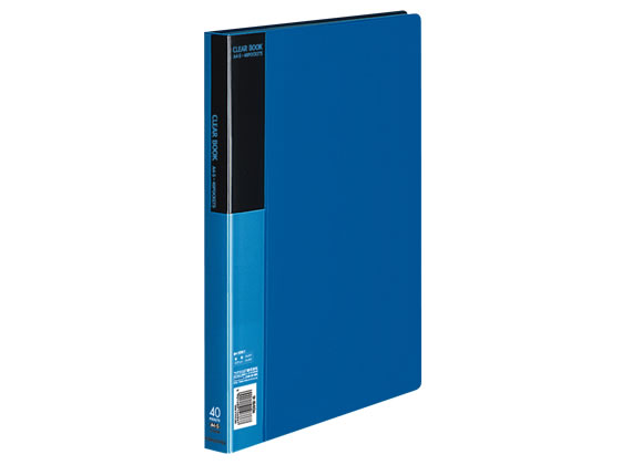 【商品説明】背見出し紙の表面は機能的なファイリングを考えたデザインです。ポケット中紙は表紙に合わせたカラーです。【仕様】●表紙色：青●サイズ：A4タテ●外寸法：縦307×横232mm●背幅：27mm●ポケット枚数：40枚●中紙：あり●中紙色...