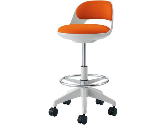 【仕様】本製品はカーペットのような柔らかい床に適したナイロンキャスター仕様です。●品番：CR−FGP542E1G9Y4−W●外寸法：幅475×奥行430×高さ660〜850mm●座面高さ：480〜670mm●座面寸法：幅420×奥行430m...