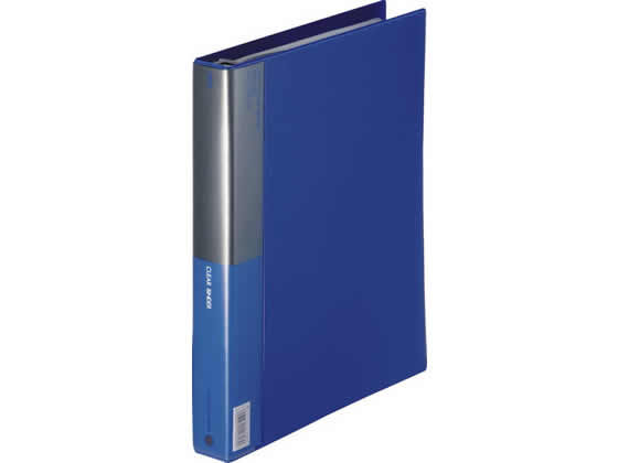 【商品説明】表紙が表裏ノリ貼り加工されていて表面のシートと芯材がしっかりと貼り合わされています。表面が波を打ってデコボコにならないので、長期使用に適しています。背紙は差替式で裏にはタイトルが書き込めます。【仕様】●表紙色：青●サイズ：A4タ...