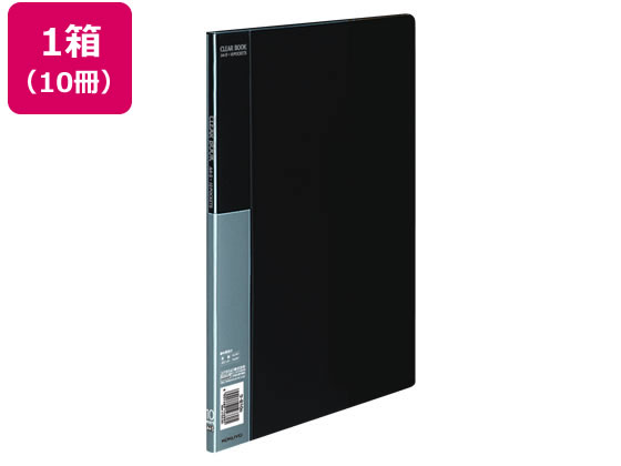 【商品説明】背見出し紙の表面は機能的なファイリングを考えたデザインです。ポケット中紙は表紙に合わせたカラーです。【仕様】●表紙色：黒●サイズ：A4タテ●外寸法：縦307×横232mm●背幅：10mm●ポケット枚数：10枚●中紙：あり●中紙色...