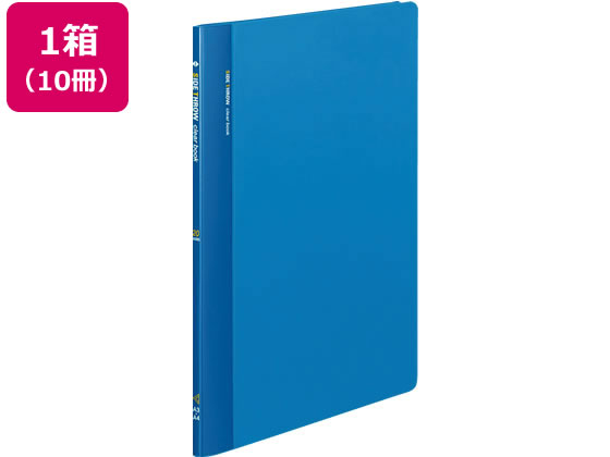 【商品説明】倍のサイズの書類も見開きで収容できます。各種書類だけでなく、薄いカタログやパンフレットも穴をあけずにすっきり収容・保管できます。【仕様】●表紙色：青●サイズ：A4タテ（見開きA3）●外寸法：縦312×横242mm●背幅：10mm...