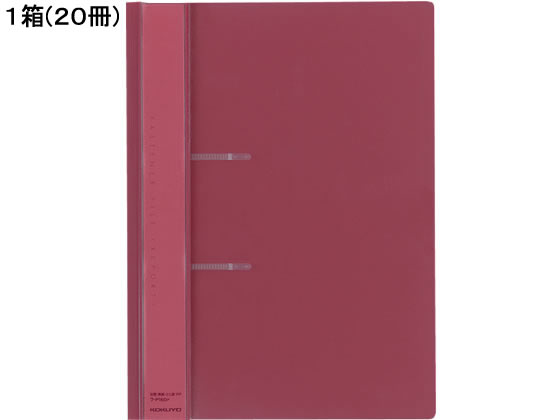 【商品説明】とじ足をガイドに差し込むだけで簡単にとじることができます。表紙が片面透明なので、一枚目の書類を表紙タイトルにできます。【仕様】●色：裏表紙／ピンク●サイズ：A4タテ●外寸法：縦305×横227mm●背幅：5〜17mm●とじ厚：1...