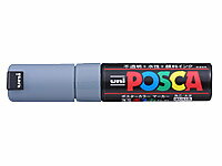 【仕様】●インク色：灰●筆記線幅：8mm●水性顔料インク●POP制作、看板書きに最適な太字サイズ(角芯)。●金属やガラスにも鮮やかな文字やイラストが書けます。●長さ：123．3mm●グリーン購入法適合●GPNエコ商品ねっと掲載【検索用キーワ...