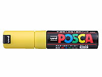 【仕様】●インク色：黄●筆記線幅：8mm●水性顔料インク●POP制作、看板書きに最適な太字サイズ(角芯)。●金属やガラスにも鮮やかな文字やイラストが書けます。●長さ：123．3mm●グリーン購入法適合●GPNエコ商品ねっと掲載【検索用キーワ...
