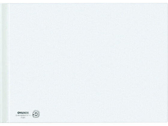 【商品説明】透明度が高く、印刷インキの溶剤による反りがありませんので、パンフレットやカタログなどの印刷物の収容に最適です。【仕様】●色：レール／白●サイズ：B4ヨコ●外寸法：縦267×横374mm●背幅：6mm●シート厚：0．18mm●収容...