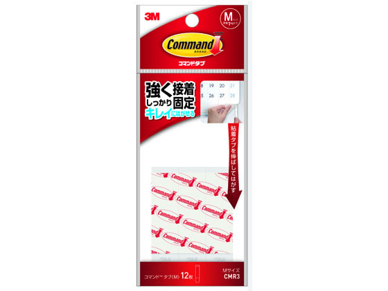 【仕様】●サイズ：16×70mm●耐荷重：1kg●取り付けられるもの：ブリント合板、木、スチール、ステンレス冷蔵庫などの塗料面、タイル、ガラス、プラスチック、コンクリート●入数：1パック（12枚）【検索用キーワード】3M　すりーえむ　住友ス...
