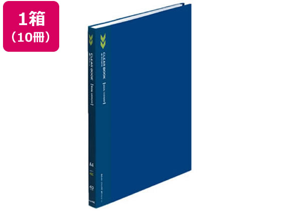 【仕様】●表紙色：青●サイズ：A4タテ（見開きA3）●外寸法：縦312×横240mm●背幅：18mm●ポケット枚数：40枚●中紙：なし●中芯白●材質：表紙・中芯・ポケット：R−PP●背見出し紙差替え可能●注文単位：1箱（10冊）●グリーン購...
