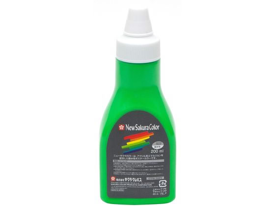 【商品説明】接着力が強く、紙以外に木・布・石・金属・プラスチック・発泡スチロールと幅広く使えます。不透明で隠ぺい力が強く、乾くと美しいツヤ消し状に仕上がります。200mlポリチューブ入りです。【仕様】●描画材料●色：蛍光グリーン●内容量：2...