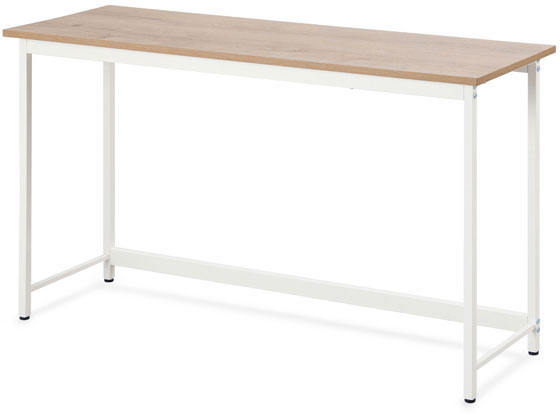 【商品説明】シンプルでリモートワークにも最適なベーシックデスクです。脚底にアジャスターがついているので、がたつきを防止します。天板には耐水性・耐熱性に優れたパーティクルボードを使用、汚れてもさっと拭けるのでお手入れが簡単です。【仕様】●色：...