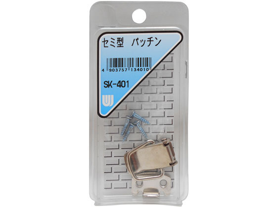 【商品説明】バネの力でしっかりと締めます。【仕様】●仕上げ：メッキ【備考】※メーカーの都合により、パッケージ・仕様等は予告なく変更になる場合がございます。【検索用キーワード】和気産業　ワキ　わき　セミ型　パッチン　900040100　止め金...