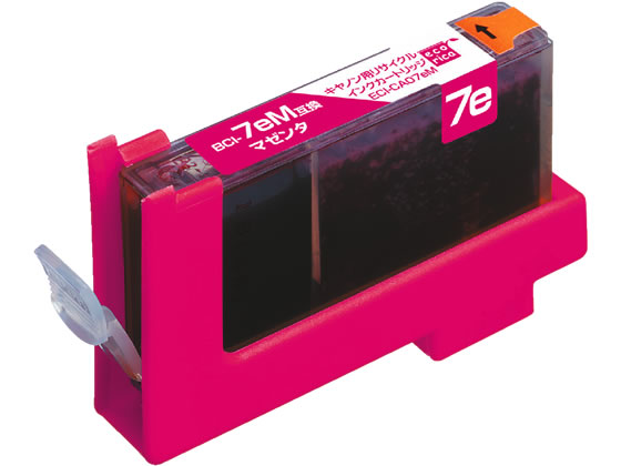 【仕様】●純正型番：BCI-7eM●色：マゼンタ●インク種類：染料●耐力インク●インク残量表示●グリーン購入法適合●GPNエコ商品ねっと掲載【検索用キーワード】エコリカ　ecorica　リサイクルインクカートリッジ　互換インクカートリッジ　...