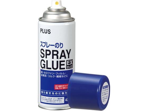 【仕様】●仕様：再剥離タイプ●容量：430ml●主成分：合成ゴム（アクリルゴム）、有機溶剤（ノルマルヘキサン）、ガス（DME）●予備ノズル1個付●注文単位：1本【検索用キーワード】PLUS　ぷらす　すぷれーのり　スプレーノリ　スプレー糊　N...
