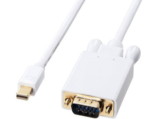 【商品説明】ミニDisplayPortを搭載したパソコン本体をVGAインターフェースを持つディスプレイ・テレビに接続するときに使用する変換ケーブルです。外付けディスプレイを拡張ディスプレイ設定にして大画面のワークスペースで作業したり、ミラー...