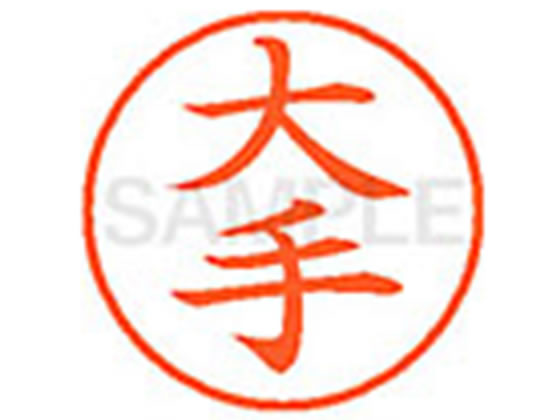 【仕様】●オオテ●印面サイズ：直径9．5mm●書体：楷書体●インキ色：朱色●カートリッジ式●対応補充インキ：XLR−9N朱色●透明プラケース入り【検索用キーワード】オオテ　オオデ　おおて　おおで　シヤチハタ印　ネーム印　シヤチハタネーム9　...