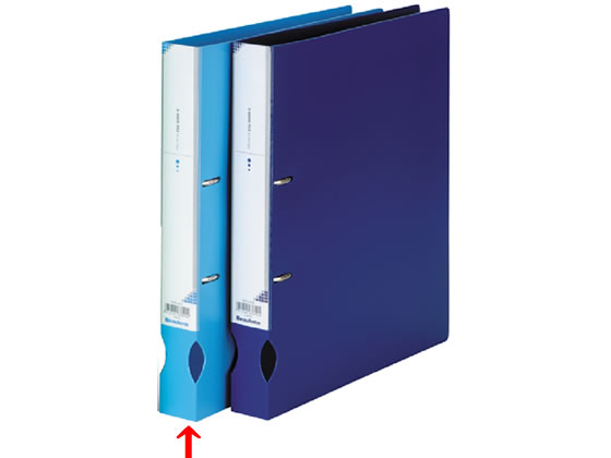 【商品説明】ポリカ製のリベットを使用。とじ具の分別が簡単。ファイルの取り出しに便利なフィンガーホール付き。大量の書類もしっかり押さえる紙押さえプレート付き。名刺が入るカット付内ポケット。【仕様】●表紙色：スカイブルー●サイズ：A4タテ●外寸...