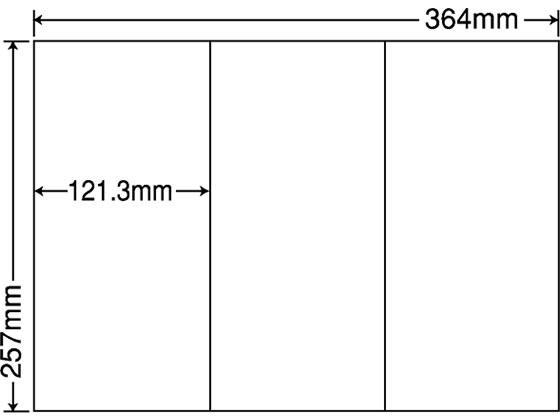 【仕様】●仕様：3面●シートサイズ：B4（364×257mm）●ラベルサイズ（横×縦）：121．3×257mm●再剥離タイプ●対応プリンタ：インクジェット（染料のみ）、モノクロレーザー、モノクロコピー、熱転写※顔料系インク、カラーコピー機に...