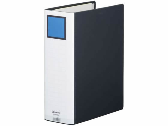 【商品説明】使いやすさ、丈夫さはいつものまま！【仕様】●片開き●色：黒●サイズ：A4タテ●外寸法：縦307×横243mm●背幅：96mm●とじ厚：80mm●収納枚数：800枚●穴間隔：80mmピッチ●背見出し紙差替え可能●全面背見出し●カラ...