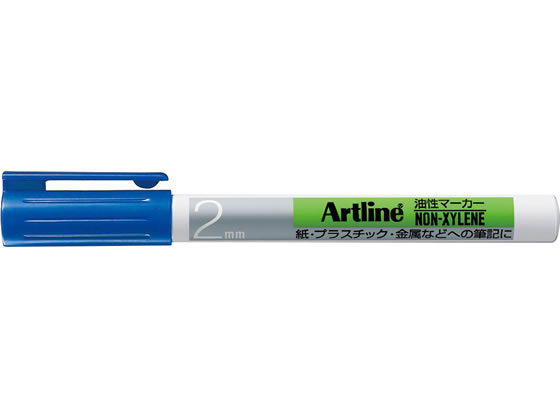【商品説明】インキにアルコール系溶剤を採用。【仕様】●筆記幅：約1mm●色：青●注文単位：1本【検索用キーワード】シヤチハタ　油性マジック　マジックペン　油性マーカー　ARTLINE　K700　シャチハタ　shachihata　丸芯　青　あ...