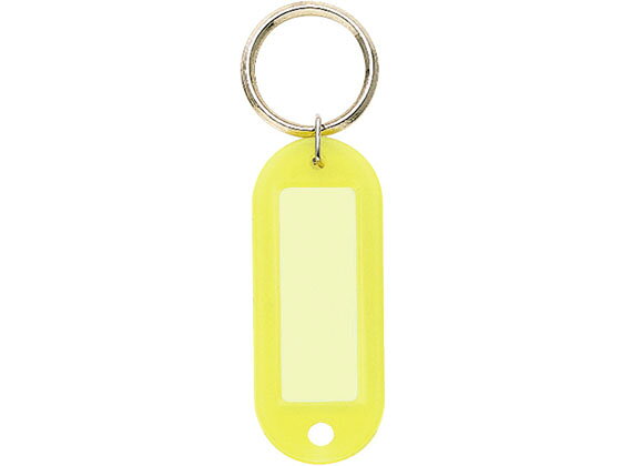 【商品説明】●ネーム紙の出し入れも容易です。●キーリングおよび二重リングの採用で、鍵の入れ替えも手間がかかりません。【仕様】●注文単位：1包（50個）●リング内径：20mm●材質：PP【備考】※メーカーの都合により、パッケージ・仕様等は予告...
