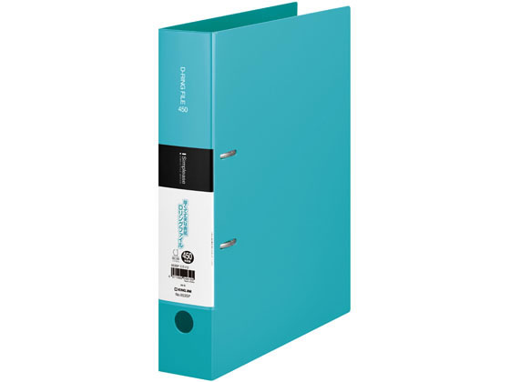 【商品説明】資料などの一時保管に便利な表紙ポケット付き。【仕様】●本体色：水色●サイズ：A4タテ型●外寸：307×265×57mm●適正収納枚数：450枚●とじ厚：45mm●穴数：2穴●穴間隔：80●表紙素材など：PP表紙●とじ具の種類：D...