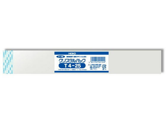 【仕様】●サイズ：厚さ0．03×幅40×高さ250（＋テープ部分40）mm●テープ付●材質：OPP●注文単位：1パック（100枚）【検索用キーワード】袋　OPP袋PP袋　OPP袋　PP袋　包装用品ポリ袋　ビニール袋　透明ポケット　T−4−2...