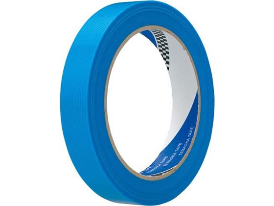 【商品説明】手でまっすぐに切れる。軽包装用。各種の仮止め、結束、補修用などに。【仕様】●色：青●サイズ：幅18mm×長さ25m●厚さ：0．15mm●材質：ポリエチレンクロス●注文単位：1巻【検索用キーワード】TERAOKA　テラオカ　てらお...