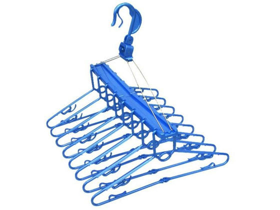 【商品説明】●場所をとらずにたくさん干せる。【仕様】●サイズ：約460×幅395mm●内容量：1個●材質：本体：ポリプロピレン　吊し：鋼鉄樹脂皮膜【検索用キーワード】ニッコー　8連　ハンガー　F−16　使用感　口コミ　強度　清掃用品　洗濯用...