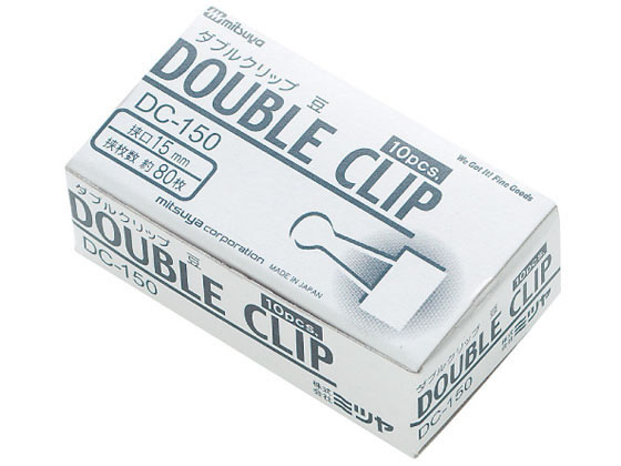 【商品説明】アームが折りたためかさばらない定番クリップ。挟み口15ミリ。【仕様】●寸法：挟み口15mm●材質：鋼鈑、鋼線●包装：紙箱入り●入数：10個●色：本体・黒、アーム・シルバー●注文単位：1箱（10本入×10個）【検索用キーワード】ミ...