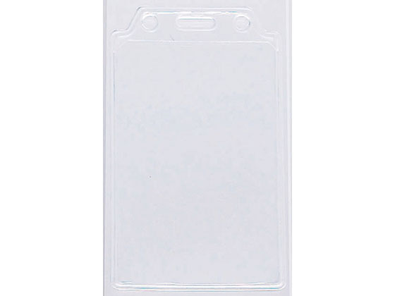 【商品説明】縦型名札ケース。【仕様】●色：透明●規格：115×65mm（外寸）・90×55mm（中紙寸法）●材質：ソフトPP●縦型●中紙付●注文単位：1組（10枚）【検索用キーワード】にしけい　イカリボシ　パル　PALECO　名札ケース名刺...