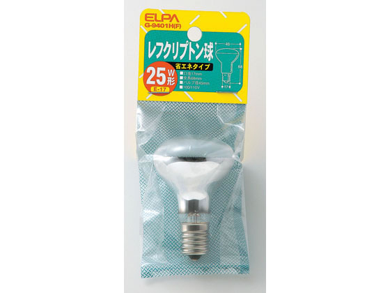 【商品説明】●レフクリプトン球●消費電力22Wで25W相当の明るさが得られます（当社比）。●小型タイプの反射形電球。封入ガスにクリプトンを採用していますので、効率が良く長寿命です。【仕様】●定格：　・電圧　100／110V　・消費電力　22...