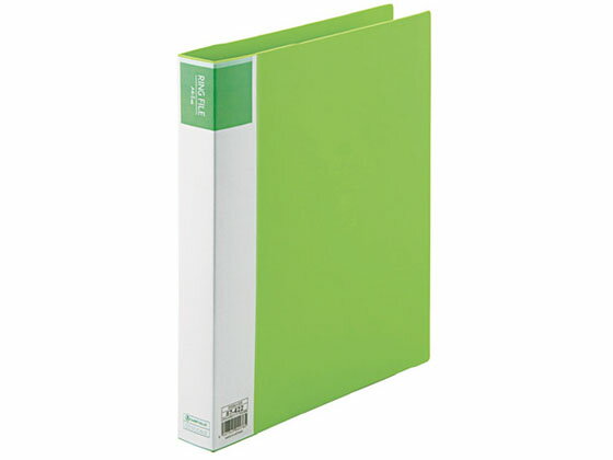 【仕様】●リングファイル●内ポケット無●規格：A4−S●適正収容数：210枚●背幅：37mm●色：グリーン●材質：表紙＝ポリプロピレン●表紙厚：0．9mm●外形寸法：縦307×横235mm●穴数：2穴●穴間隔：80mm●リング内径：26mm...
