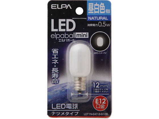 【商品説明】●光源にはLEDを使用していますので、消費電力が少ない省エネタイプです。【仕様】●交流電源：100V　50／60Hz共用●口金：E12●サイズ：全長46X外径20（mm）●質量：5g●定格消費電力：0．5W●定格入力電流：0．0...