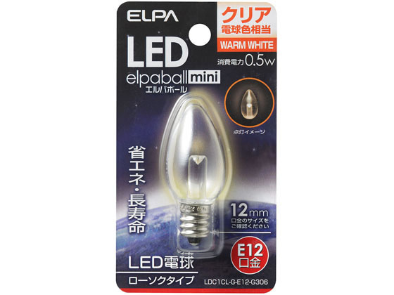 【商品説明】●光源にはLEDを使用していますので、消費電力が少ない省エネタイプです。【仕様】●交流電源：100V　50／60Hz共用●口金：E12●サイズ：全長53X外径22（mm）●質量：6g●定格入力電流：0．006A●定格消費電力：0...