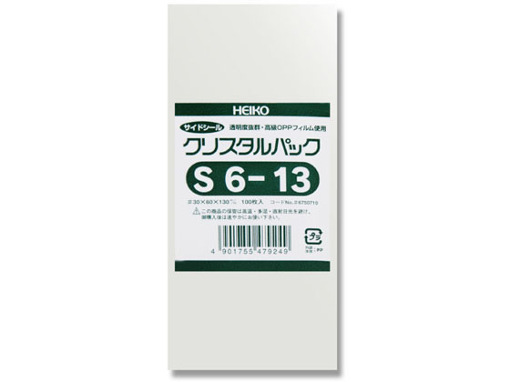 【商品説明】信頼の国産のフィルムを材料とし、透明度も抜群です。ミミ（のりしろ）が付かない製造方法のため、使用時にはすっきりと見栄えの良い包装になります。【仕様】●サイズ：厚0．03×幅60×高130mm●材質：OPP●注文単位：1包（100...