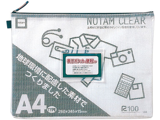 【商品説明】環境にやさしい非塩ビ系オレフィン生地を使用しています。ファスナー引手には、ナイロン素材を利用し、より開閉しやすくなりました。表示ポケット付きです。【仕様】●UNC−A4＃36●サイズ：345×260×15mm●材質：本体／非塩ビ...