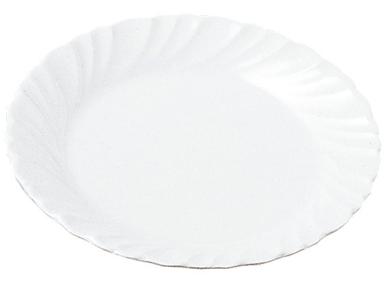 【商品説明】フチのフリルがモダンなデザインです白い食器ですので、お料理が一層引き立ちます。【仕様】●食器洗浄：可●電子レンジ：不可●製品サイズ（mm）：164×164×19●生産地：日本●材質：メラミン樹脂【備考】※メーカーの都合により、パ...