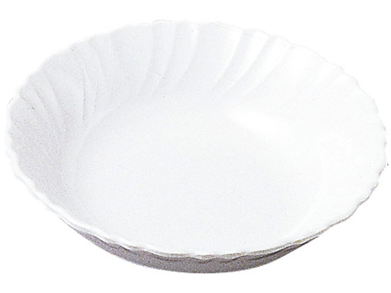 【商品説明】フチのフリルがモダンなデザインです白い食器ですので、お料理が一層引き立ちます。【仕様】●容量（ml）：240●食器洗浄：可●電子レンジ：不可●製品サイズ（mm）：134×134×33●生産地：日本●材質：メラミン樹脂【備考】※メ...