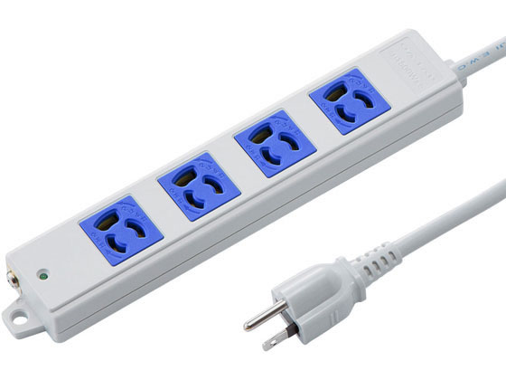 【商品説明】工場、病院、オフィス内のタップを色分けすることで、電源管理がしやすくなるタップです。その他の配線方式コンセントとの識別用に使われる青色の電源タップです。無鉛ハンダを使用した環境対策商品です。3P抜け止め、トラッキング火災予防機能...