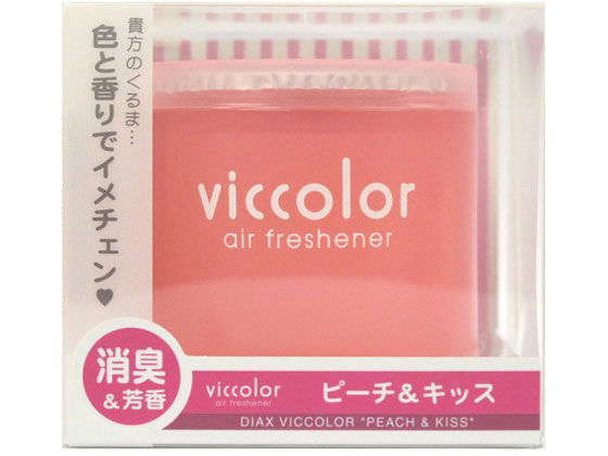 【商品説明】車内空間をほのかに香る微香性タイプの消臭芳香剤です。みずみずしいピーチを、可憐なフローラルブーケと合わせた、フレッシュピーチの香り【仕様】●香り：ピーチ＆キッス●形状：ゲルタイプ●内容量：85g●使用期限：約2ヶ月●生産国：日本...