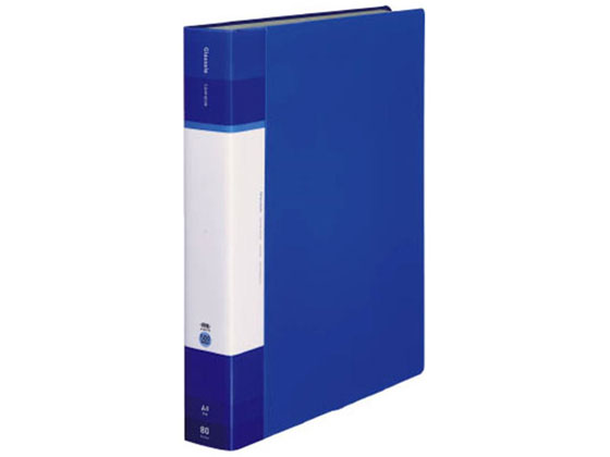 【商品説明】スリムな背幅。2段階に背幅を広げられるので、収容量が少ないときはスリムに、収容量が増えてもかさばらずにキレイに収容可能です。背ポケットの背紙の抜き出しがしやすくなる背紙抜き差し穴付きです。中紙あり【仕様】●表紙色：ブルー●サイズ...