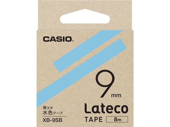 【商品説明】ラテコ専用テープは専用テープアダプター（カートリッジ）にテープを詰め替えるだけの詰め替え方式を採用。今まで捨てていたカートリッジのゴミを削減します。【仕様】●テープ長さ：8m●テープ色／文字色：水色／黒文字●9mm●サーマルテー...