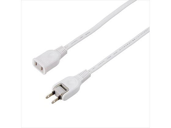 【仕様】●カラー：白●個口数：1●コード長（m）：1●定格入力：125V　15A　合計1500Wまで●本体サイズ（mm）：W25×H41×D18●本体重量（コード含む）（g）：115●パッケージ形態：スライドブリスター●パッケージサイズ（m...