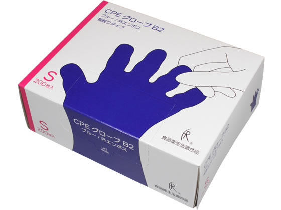 【商品説明】●左右兼用のため、とても経済的です。●すべりにくい外側エンボス（凹凸）加工●箱フタで落下菌購入を防止することも可能●食品加工等の場合、「自然界の食材に無い色＝青色」手袋で異物混入対策となります。【仕様】●サイズ：S●全長：280...