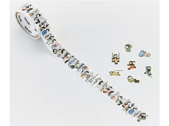 【商品説明】めくるたびに現れるいろんな絵柄が楽しい、1枚ずつめくれるマスキングテープです。手帳、ノート、メッセージカードなどのデコレーションが楽しめます。【仕様】●包装サイズ：高さ125×幅68×奥行48mm●1枚あたりのサイズ：約高さ15...