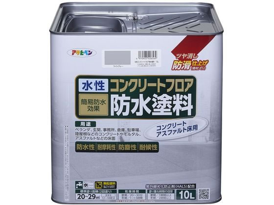 【商品説明】●下地への密着がよく、ケイ砂の配合により耐摩耗性・防塵性に優れ、防滑効果があります。●特殊架橋システム及びHALS（紫外線劣化防止剤）により、耐水性・耐汚染性・耐候性に優れています。●簡易防水効果があります。●安全で、取扱いが簡...